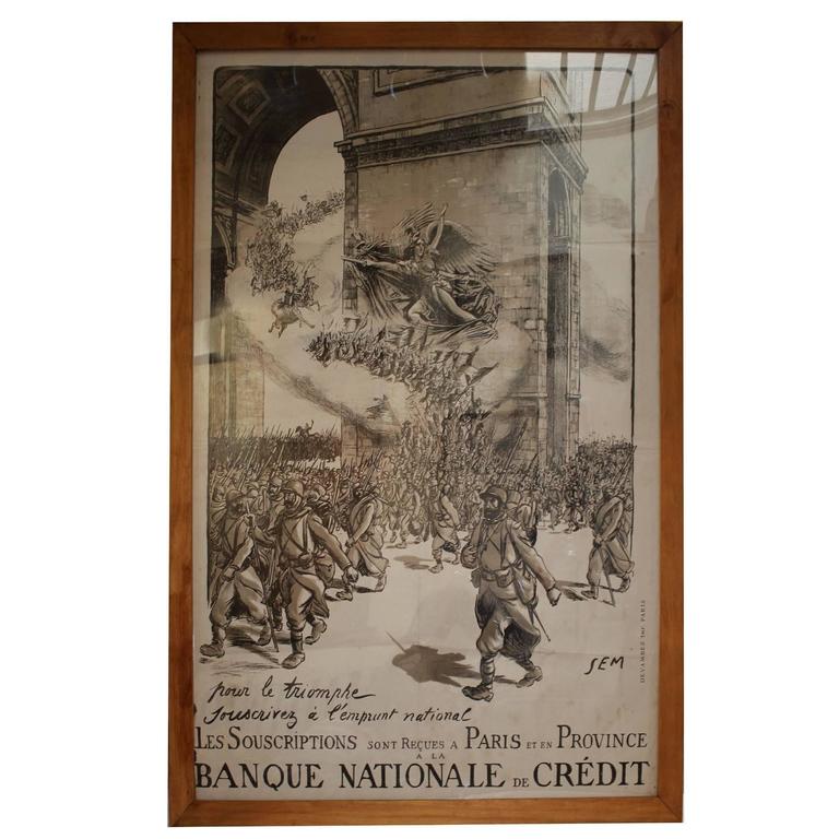 Original French WWI Recruitment Poster at 1stDibs