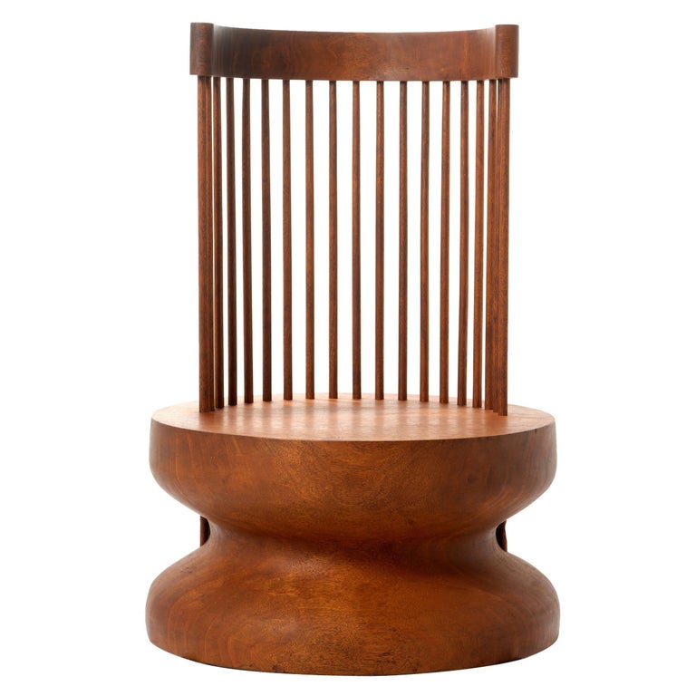 Contemporary Mass Chair #1 in Solid Kwila Wood Chair For Sale at 1stDibs