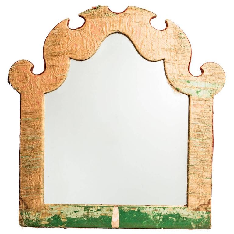 Fabric Covered Mirror For Sale at 1stDibs