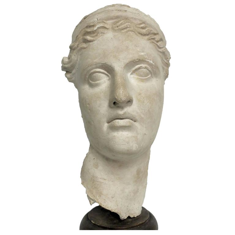 Academic Cast of Plaster Depicting the Head of Venus For Sale at ...