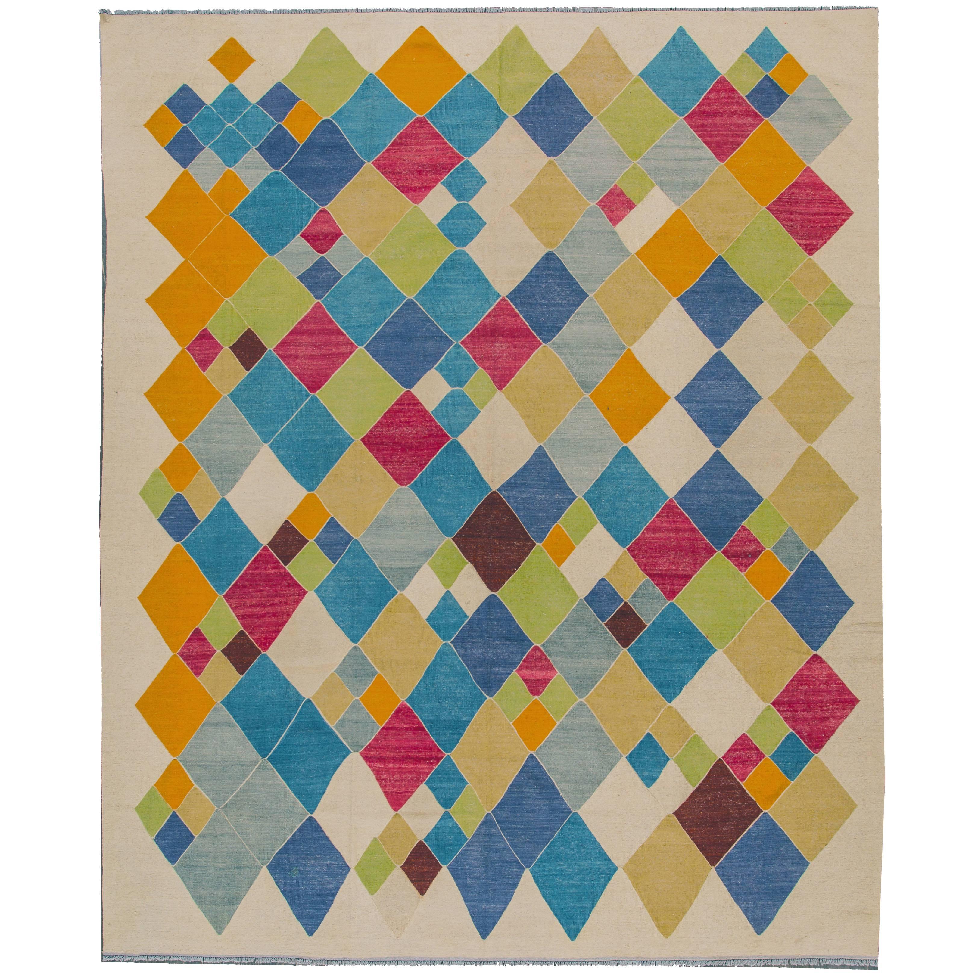 Rug and Kilim's French Art Deco Style Rug in Modern Geometric Style For ...