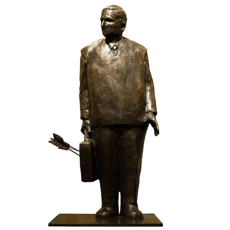 "Taking Some Hits" Sculpture by Jim Rennert For Sale at 1stDibs