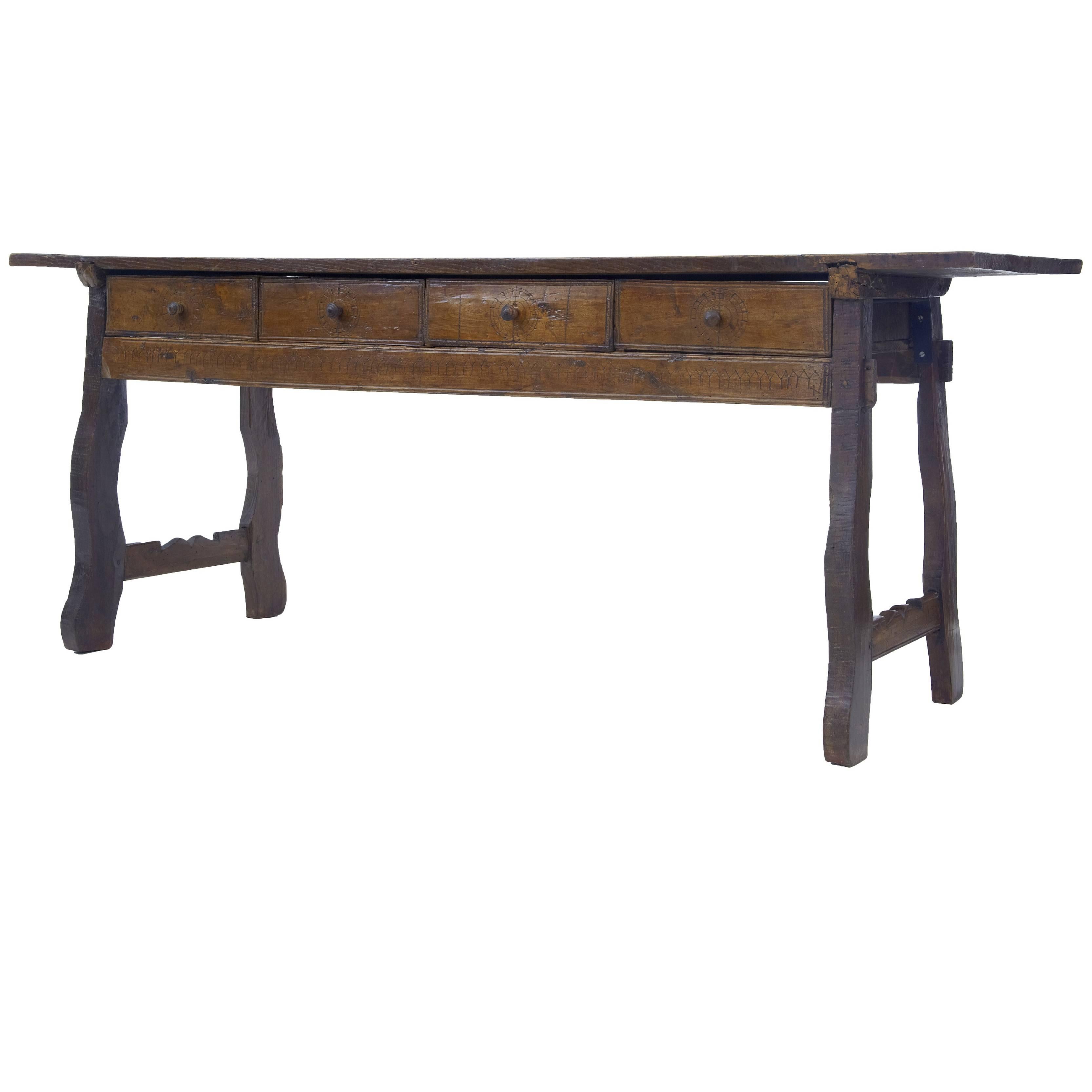 18th Century Spanish Chestnut Serving Table at 1stDibs