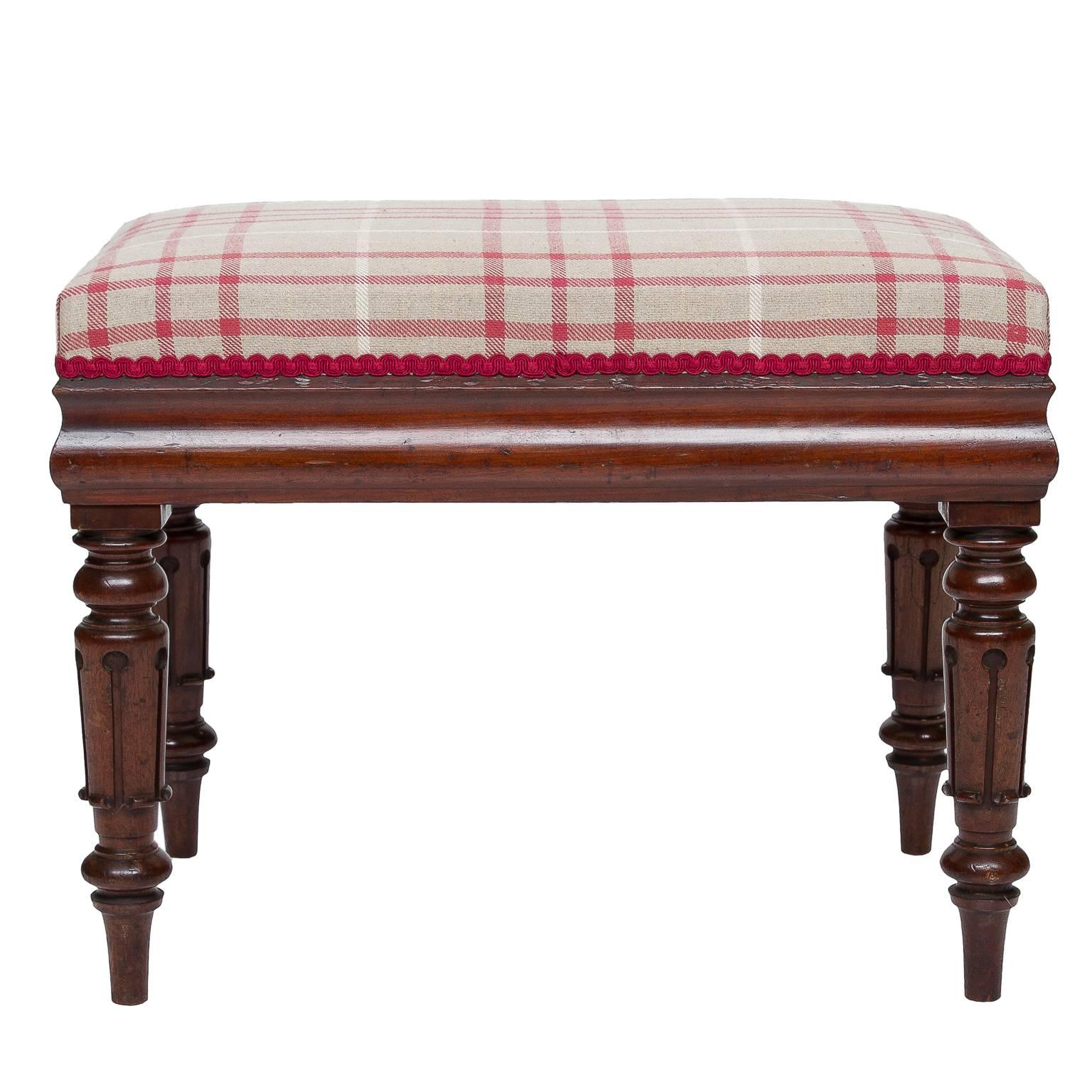 19th Century Edwardian Mahogany Stool at 1stDibs