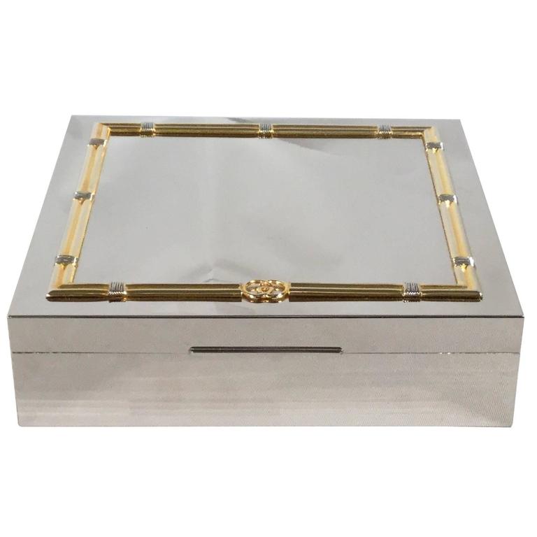 Gucci Silver Plated Box at 1stDibs | gucci wooden box, gucci box, gucci ...