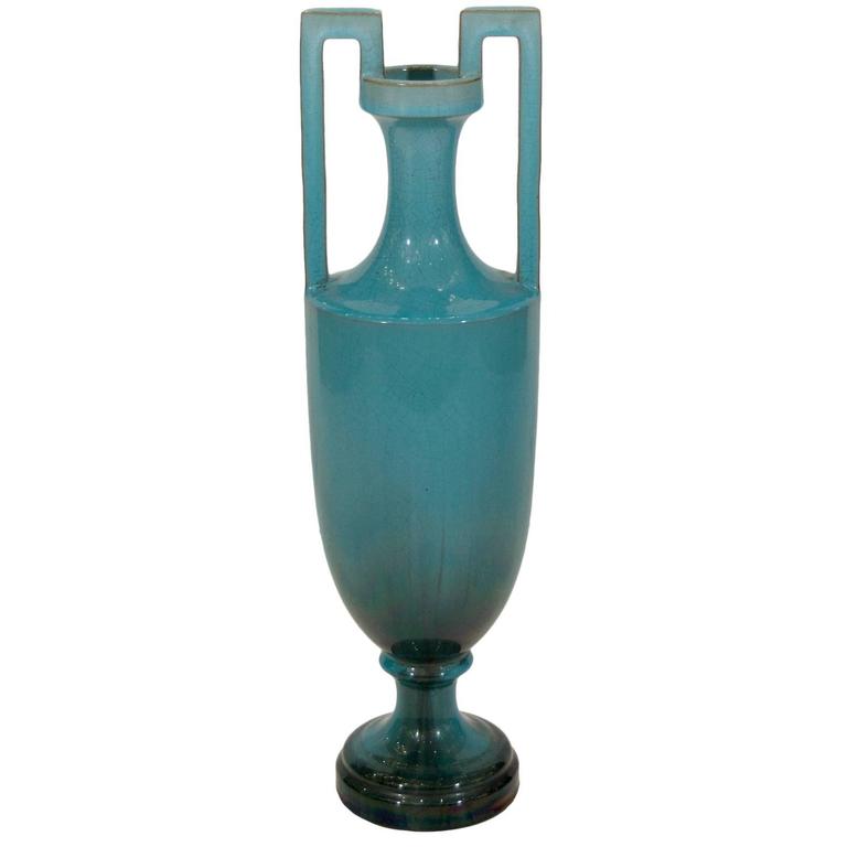 Rare Art Nouveau Vase Attributed to Clement Massier For Sale at 1stDibs