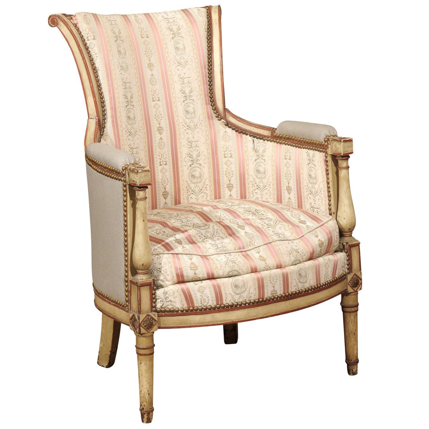 18th Century Directoire Painted Ladies' Chair For Sale at 1stDibs