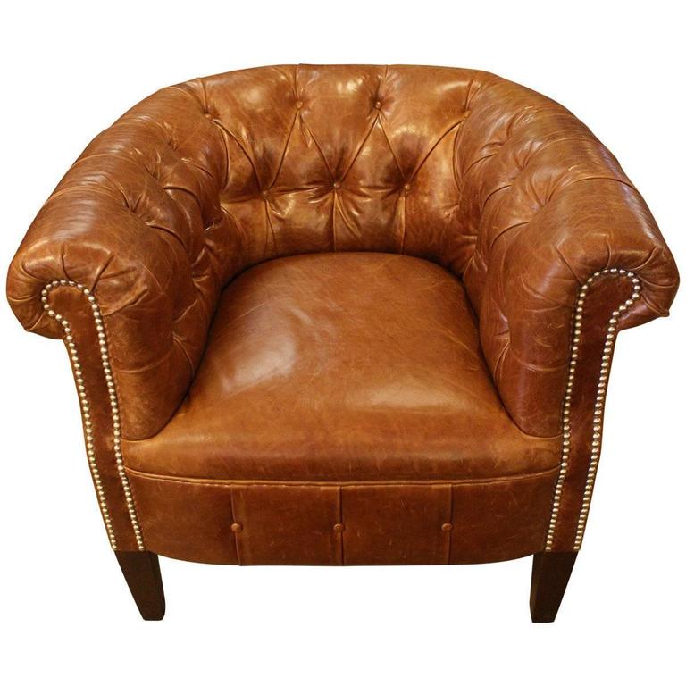 Ralph Lauren Tufted Club Chair at 1stDibs | ralph lauren club chair ...