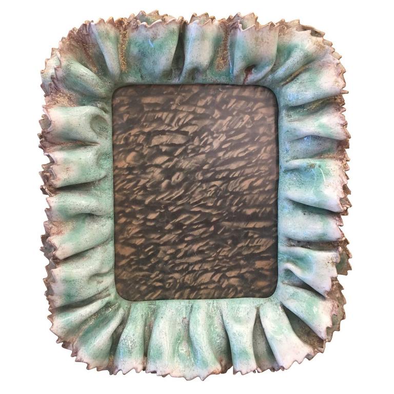 Fausto Melotti Attributed Ceramic Picture Frame at 1stDibs