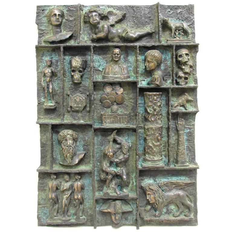 "Greatest Show on Earth" Bronze Plaque by Dean Meeker at 1stDibs