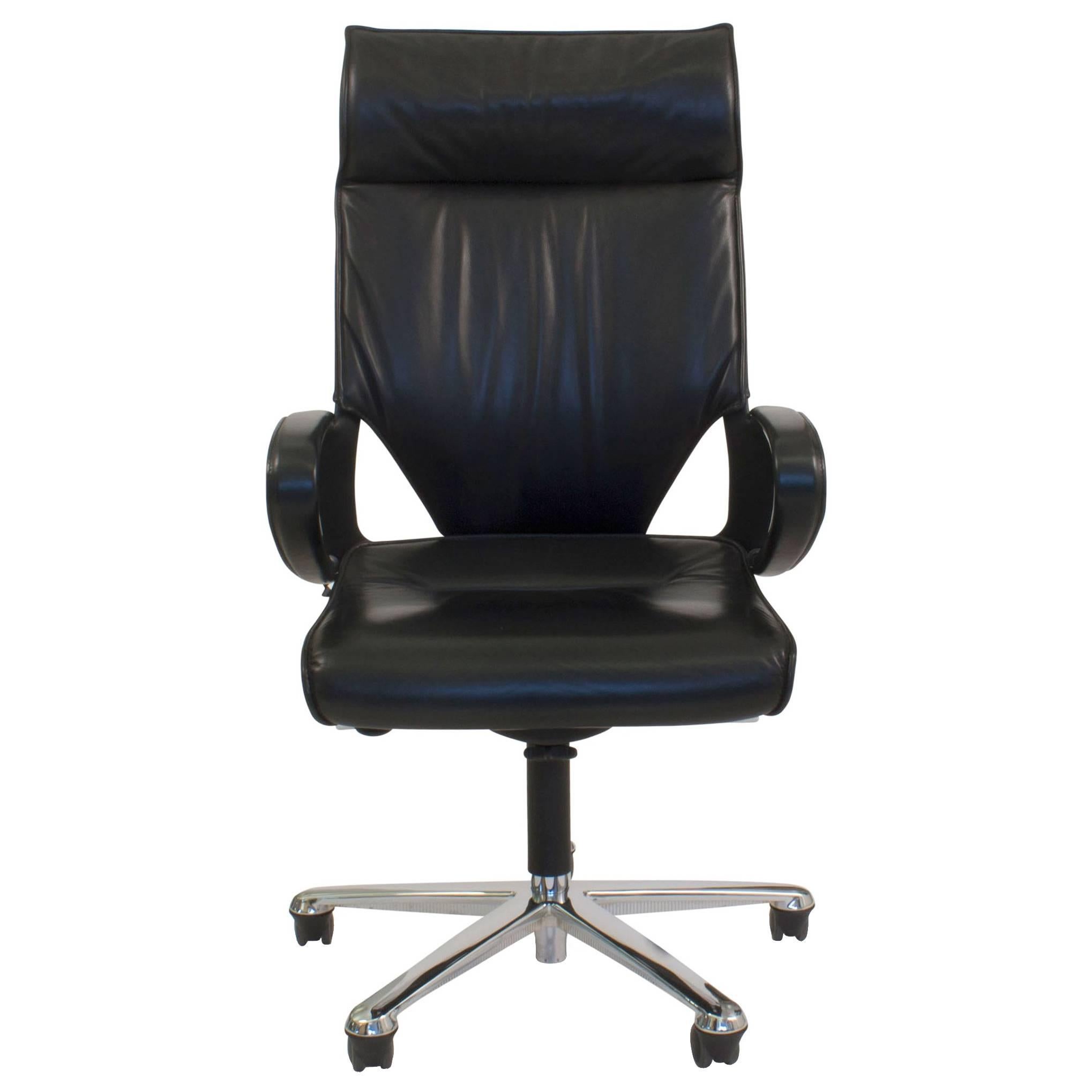 Black Leather Modus 284/81 Executive Swivel Office Task Chair by ...