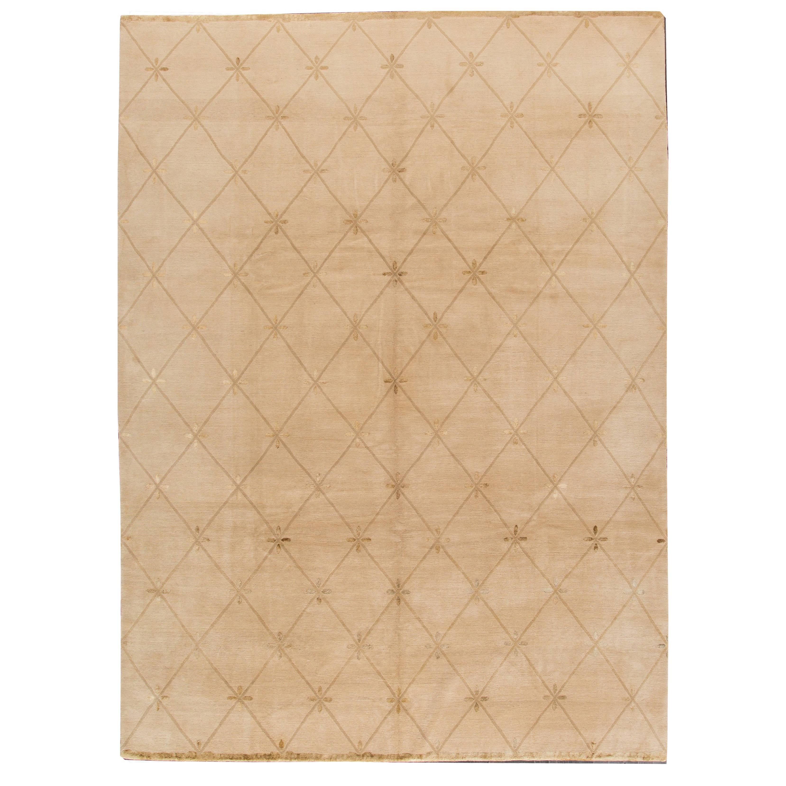 Great Looking Modern Nepal Contemporary Rug For Sale at 1stDibs