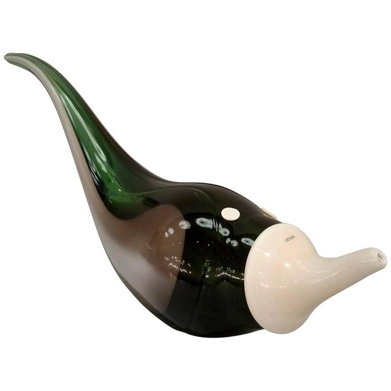 "Zufoli" Glass Bird Sculpture Designed by Emmanuel Babled for Venini ...