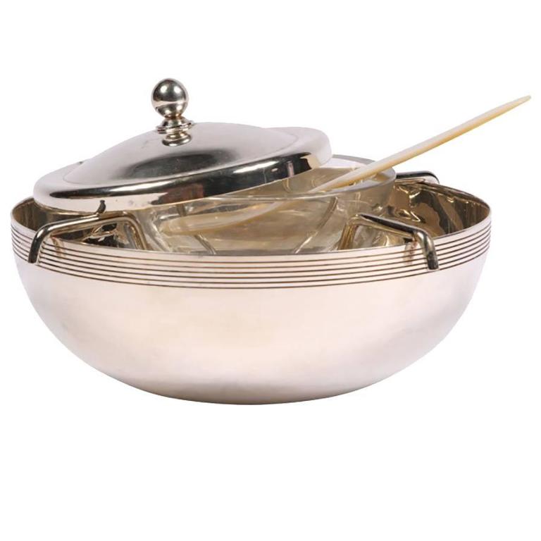 Neiman Marcus Silver-Plate Caviar Serving Dish at 1stDibs