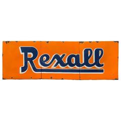 Early 20th Century Rexall Enamel Sign For Sale at 1stDibs