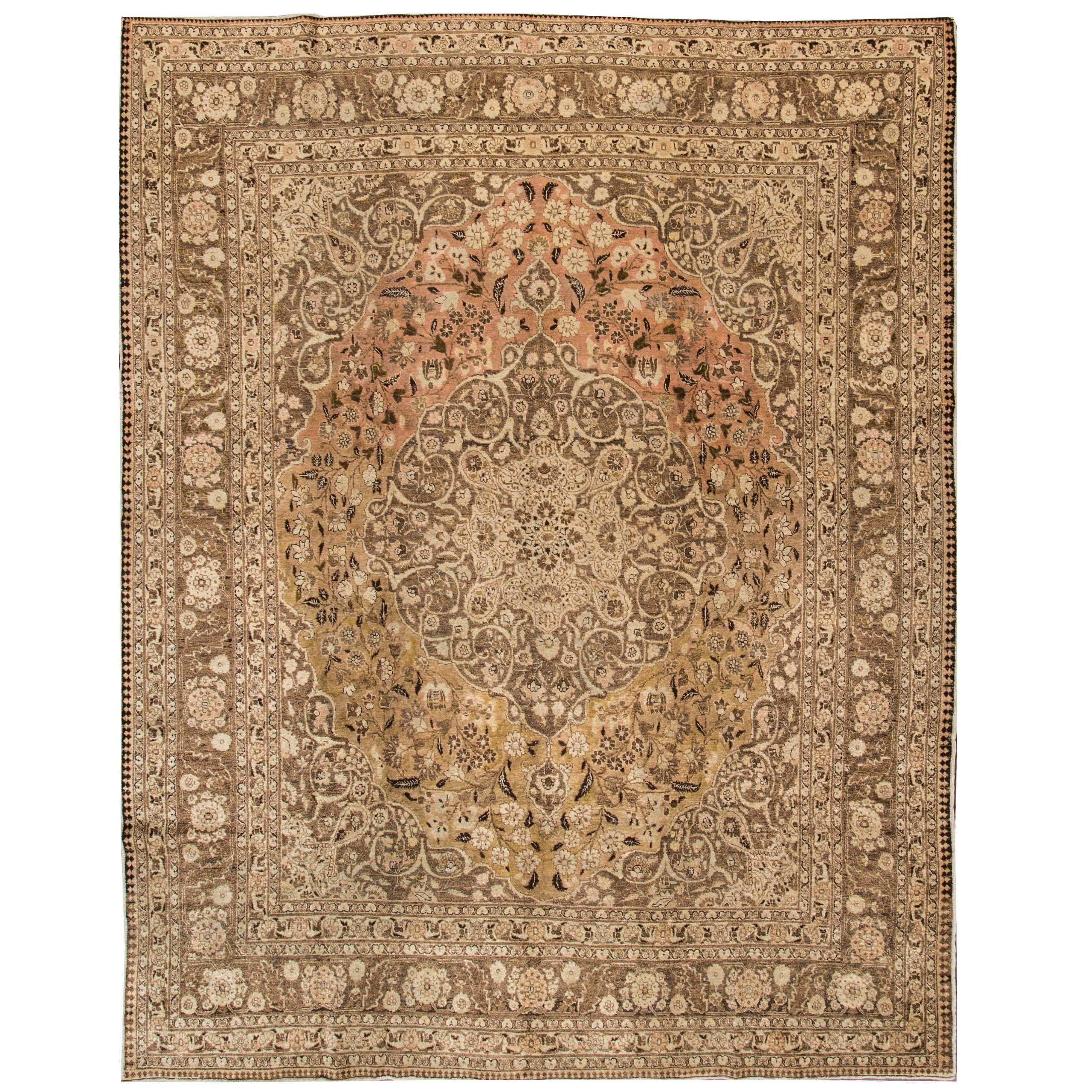 Antique Tabriz Rug For Sale at 1stDibs