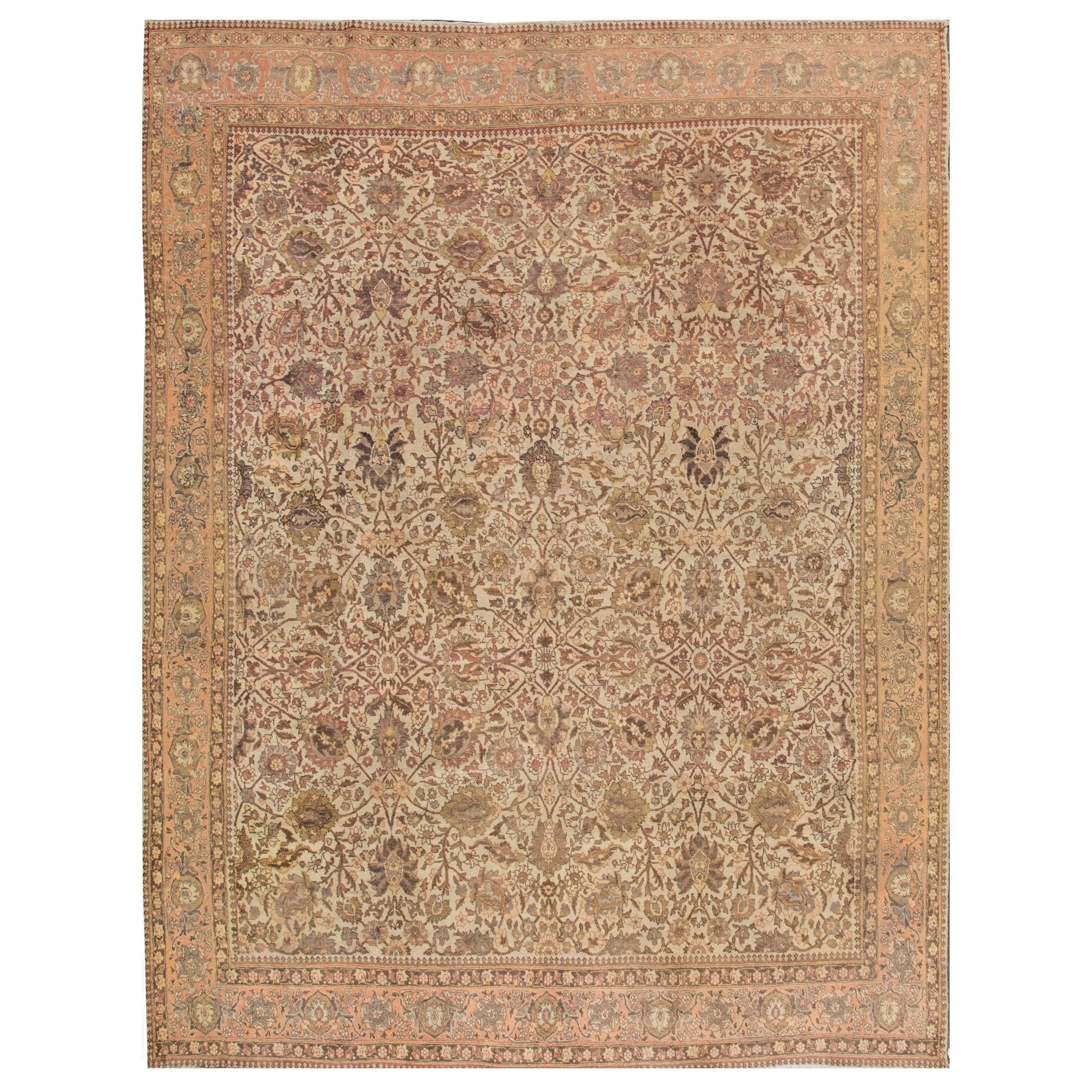 Antique Tabriz Rug For Sale at 1stDibs