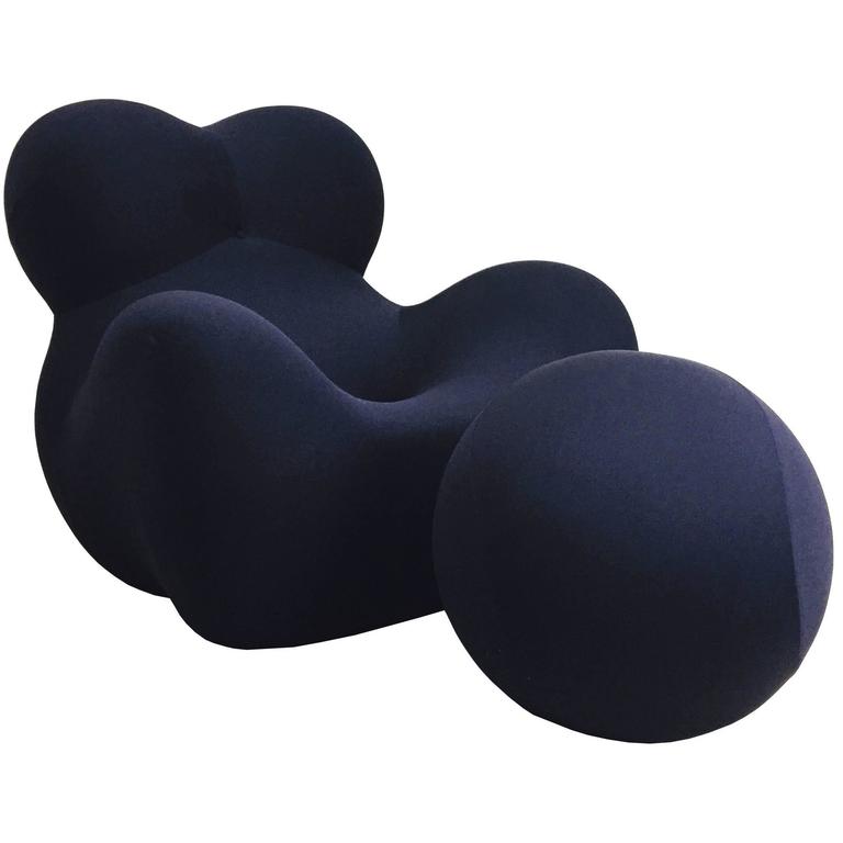 Gaetano Pesce Up 5 and Up 6 Lounge Chair and Ottoman at 1stDibs