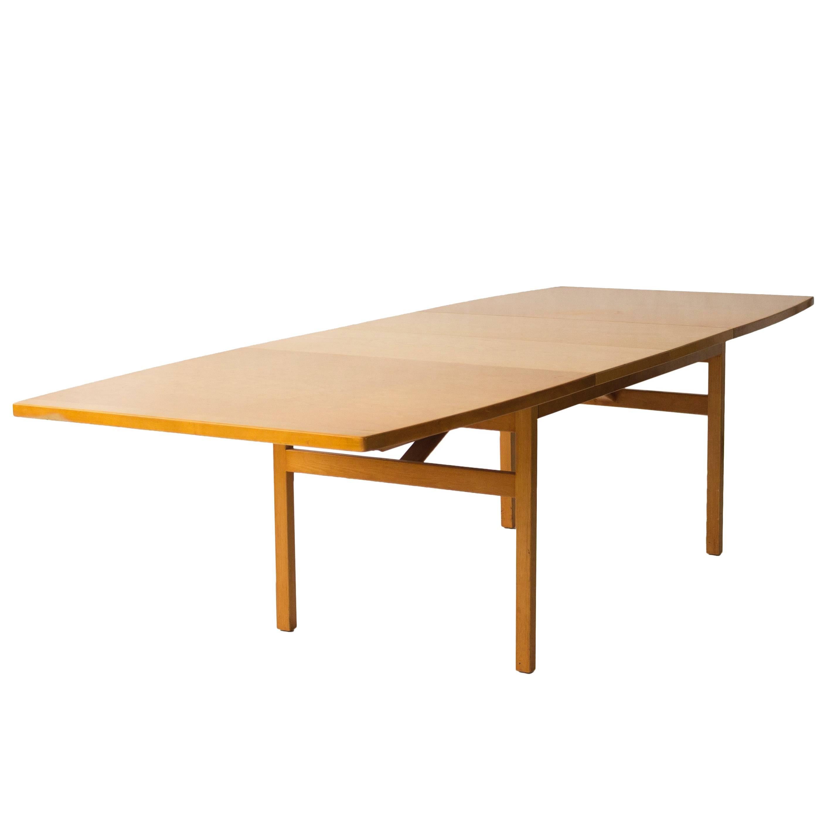Jens Risom Dining Table with Leaves For Sale at 1stDibs