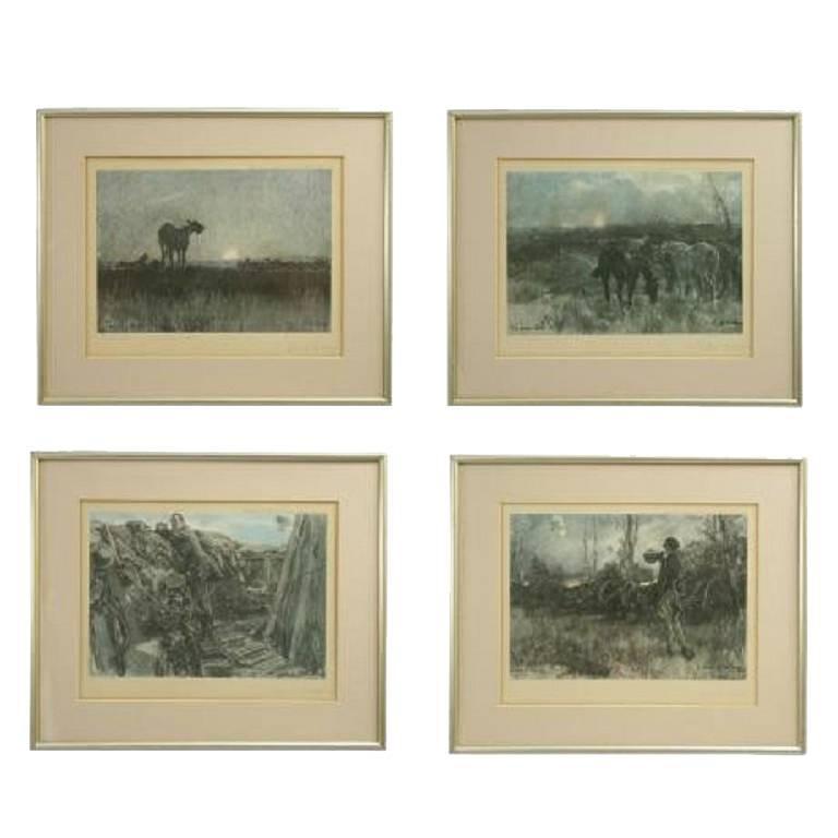 Gilbert Holiday WWI Scenes at 1stDibs