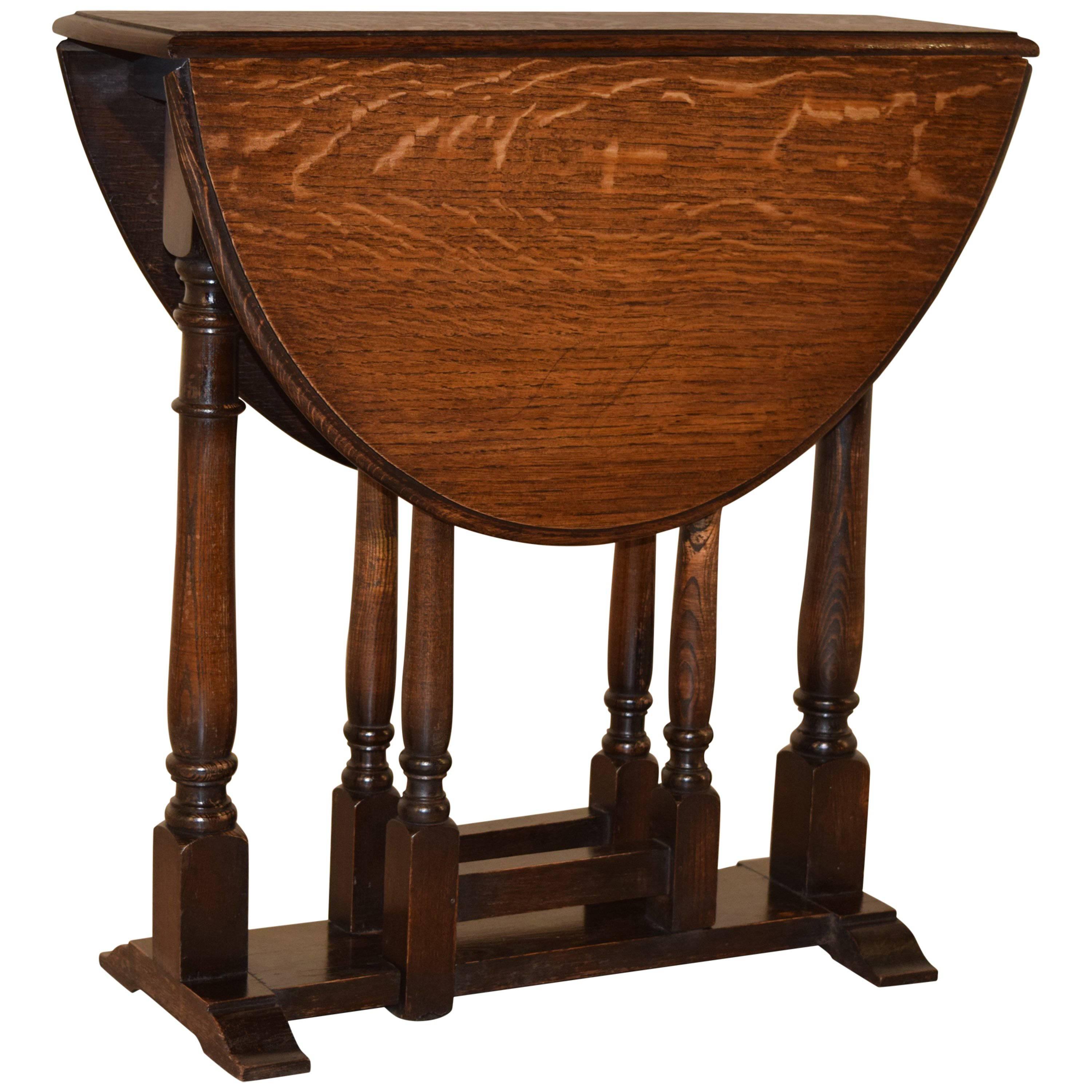 Edwardian Oak Gateleg Table at 1stDibs