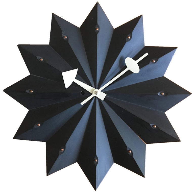 George Nelson Fan Clock for Howard Miller at 1stDibs