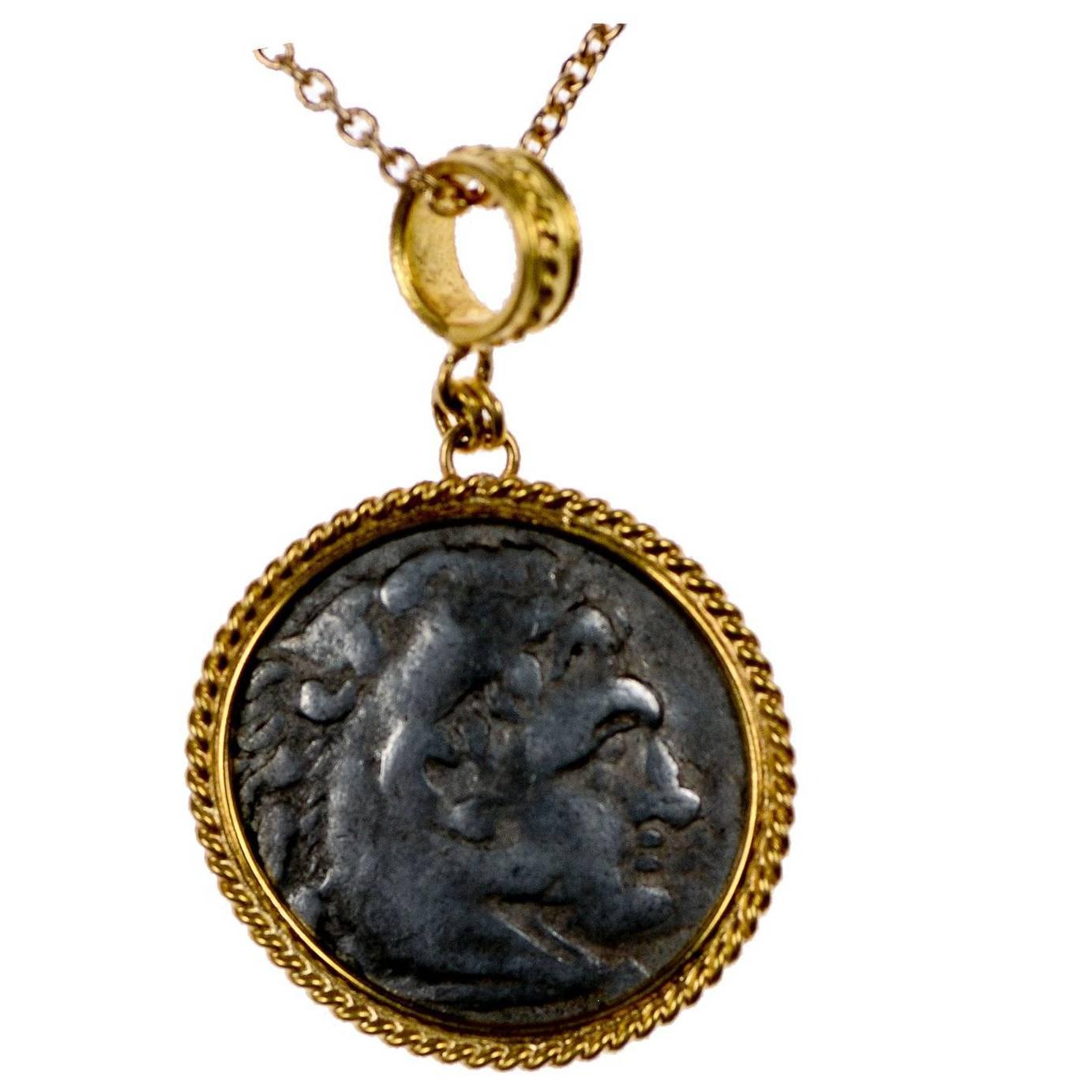 Ancient Greek Gold Coin of King Alexander the Great, 323 BC at 1stDibs