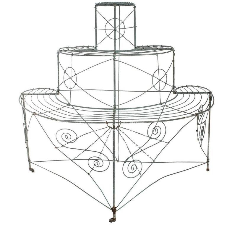 Vintage Wire Plant Stand at 1stDibs