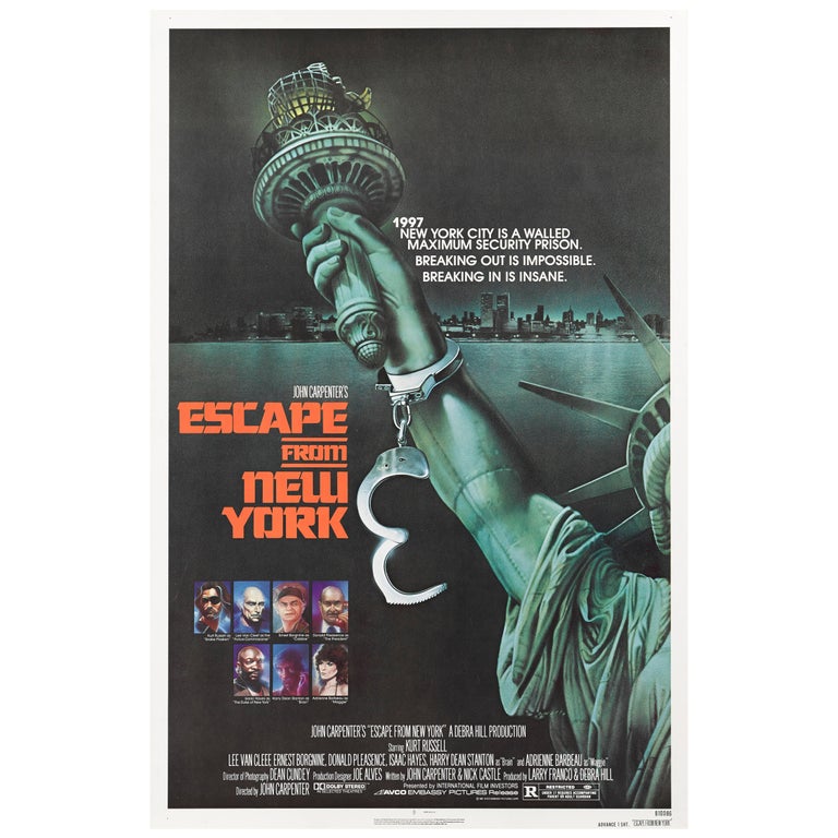 "Escape from New York" Original US Movie Poster at 1stDibs | escape ...