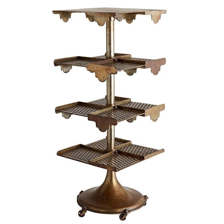 Ultra-Rare Cast Iron Revolving Bookcase, circa 1895 at 1stDibs