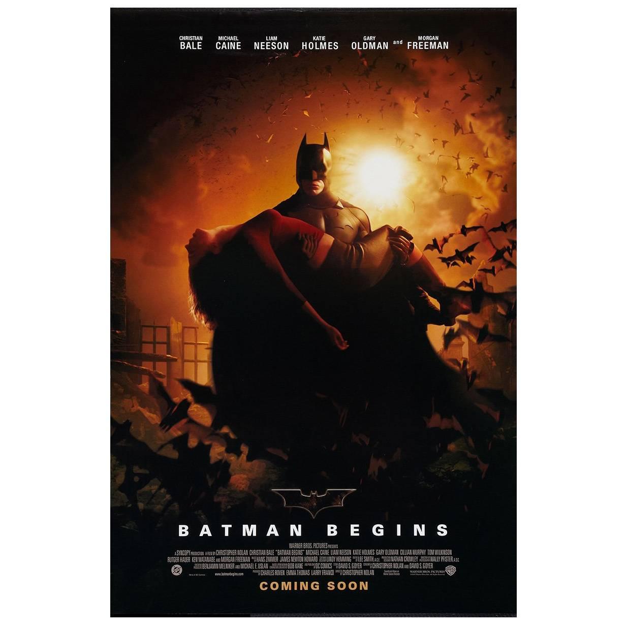 Affiche du film « Batman Begins » (Batman commence), 2005 En vente sur ...
