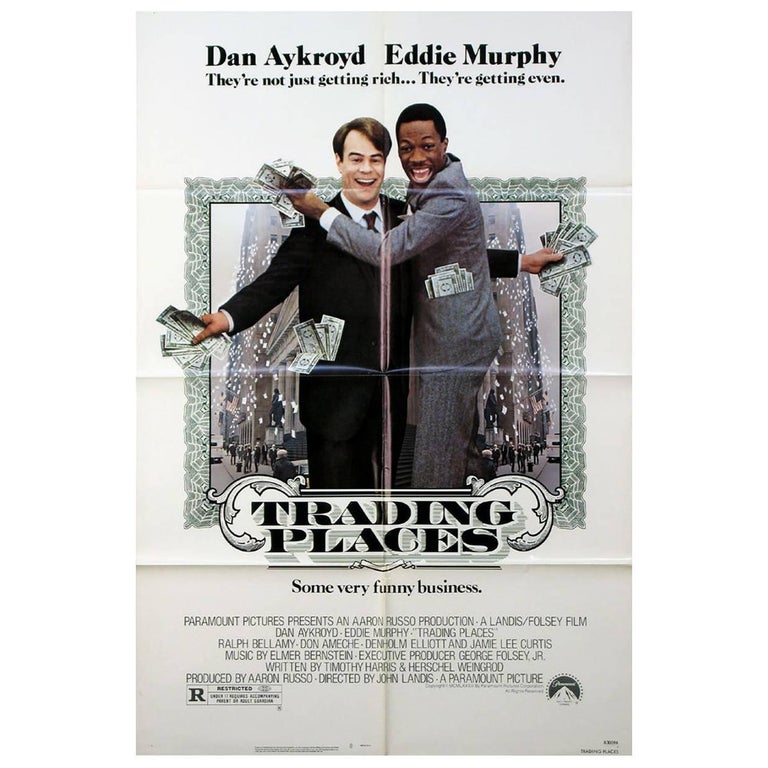 "Trading Places" Film Poster, 1983 For Sale at 1stDibs