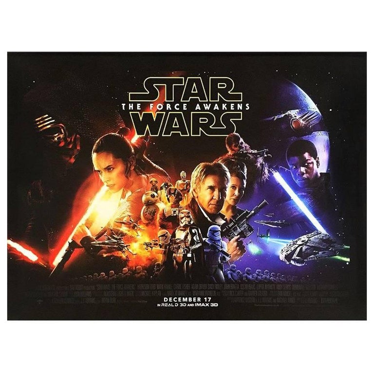 "Star Wars: The Force Awakens" Film Poster, 2015 For Sale at 1stDibs