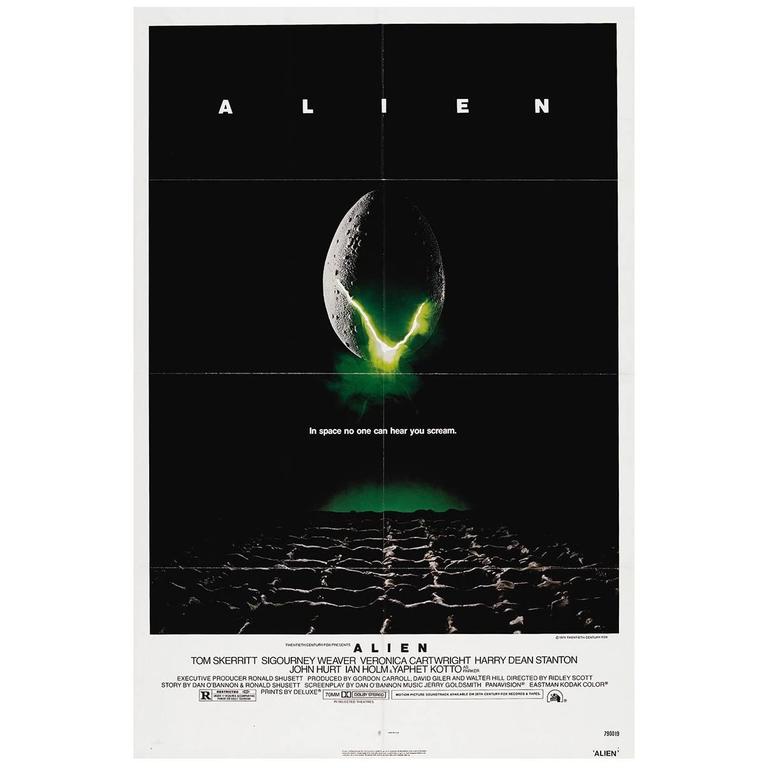 "Alien" Film Poster, 1979 For Sale at 1stdibs