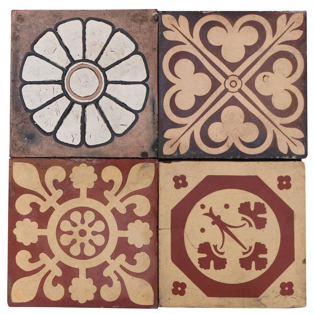 Antique Maw and Co Encaustic Tiles at 1stDibs | maw and co antique ...