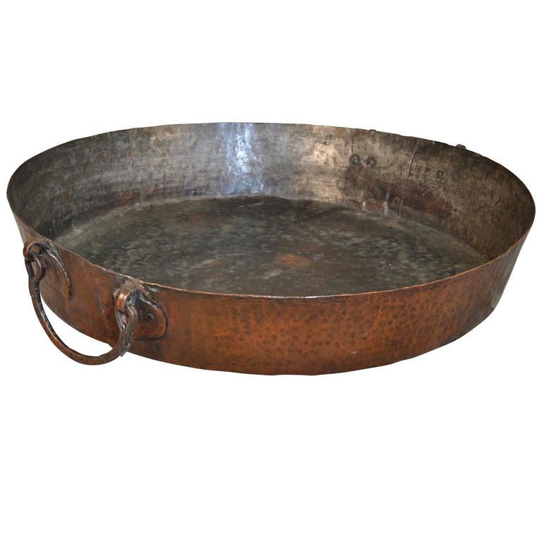 Large Italian 18th Century Copper Pan at 1stDibs