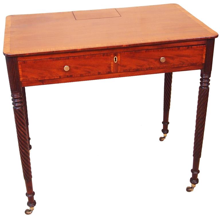 Antique Regency Period Mahogany Chamber Table at 1stDibs
