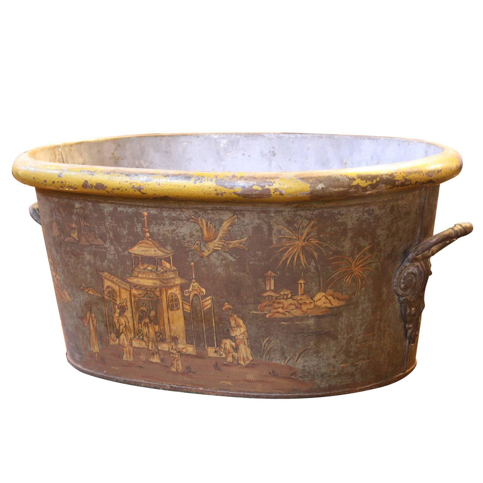 18th Century Tole Foot Bath at 1stDibs