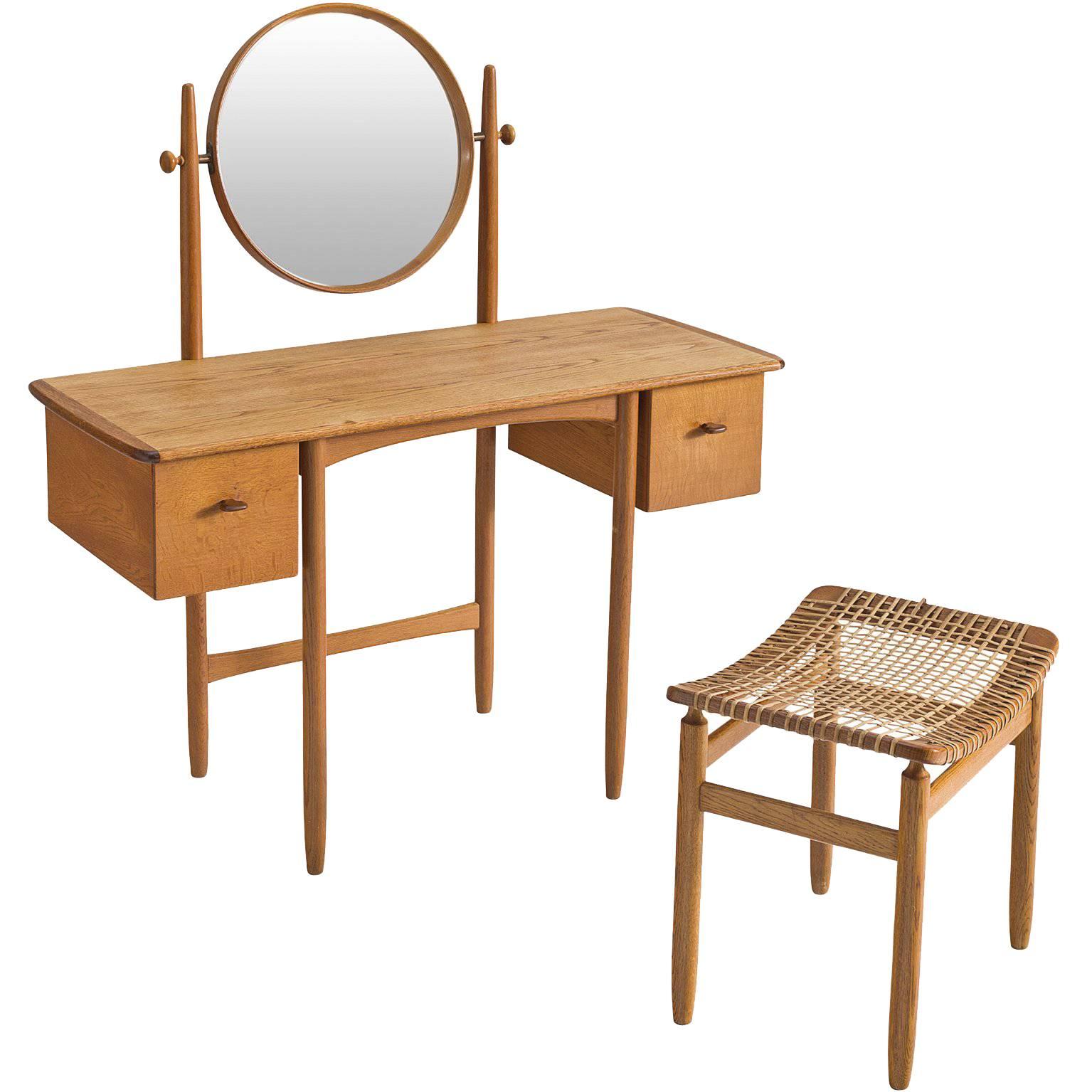 Swedish Dressing Table in Teak, 1950s For Sale at 1stDibs