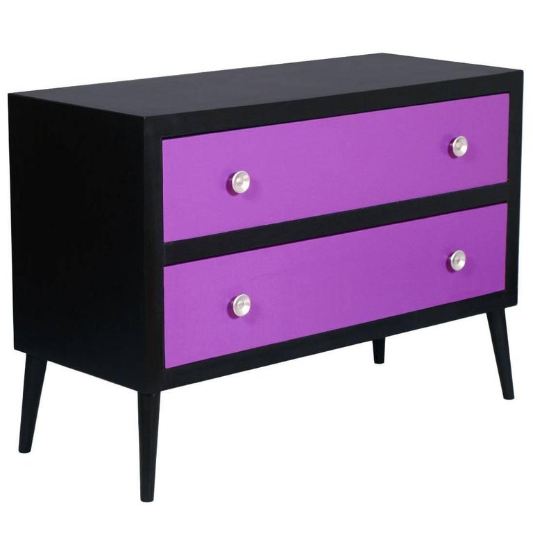 Mid-Century Modern Chest of Drawers Beechwood and Walnut Slab in Gio ...