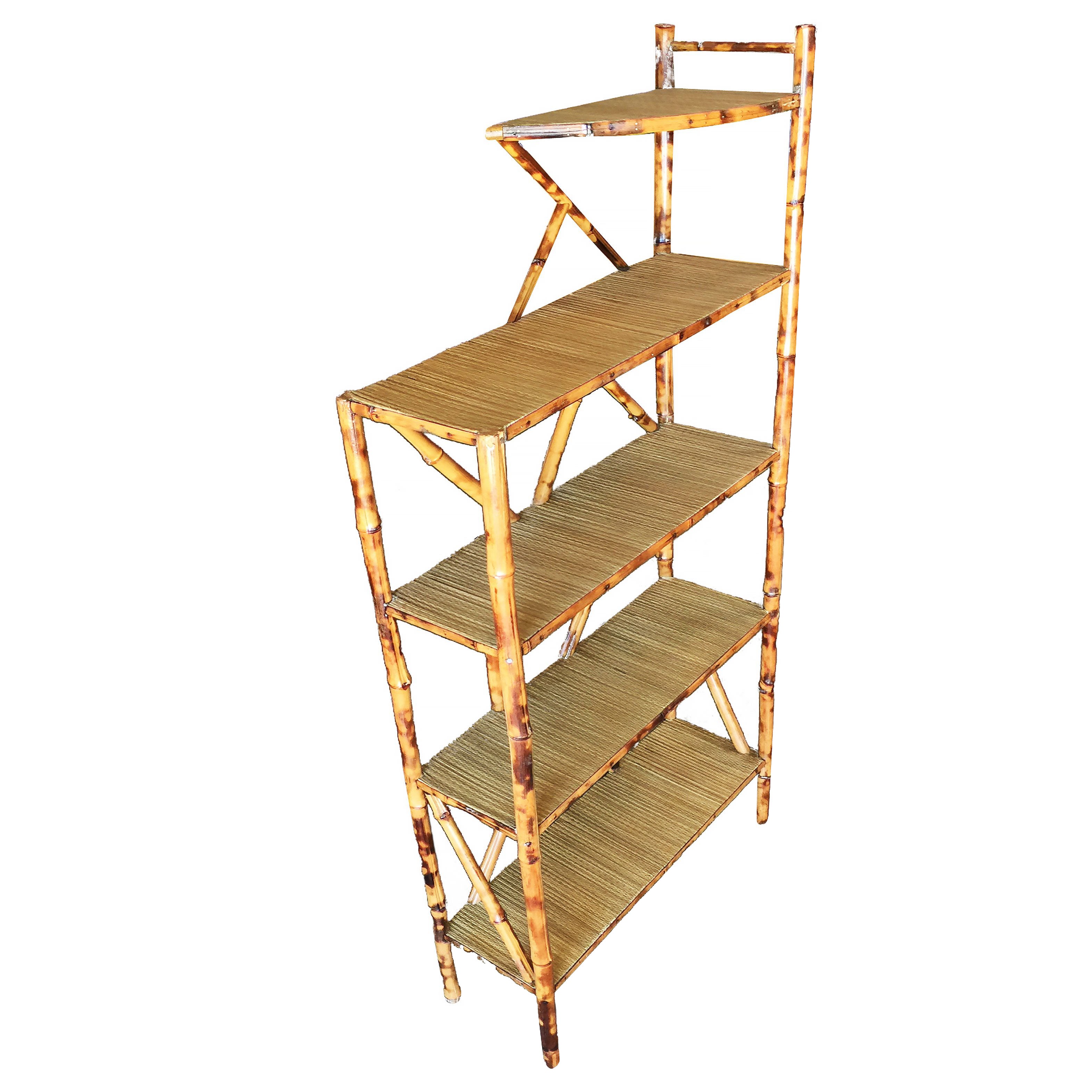 Rattan Four Tier Shelf at 1stDibs