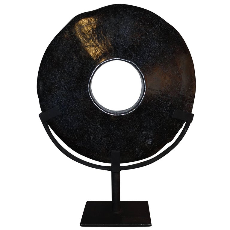 River Stone Disc Sculpture, Indonesia at 1stDibs