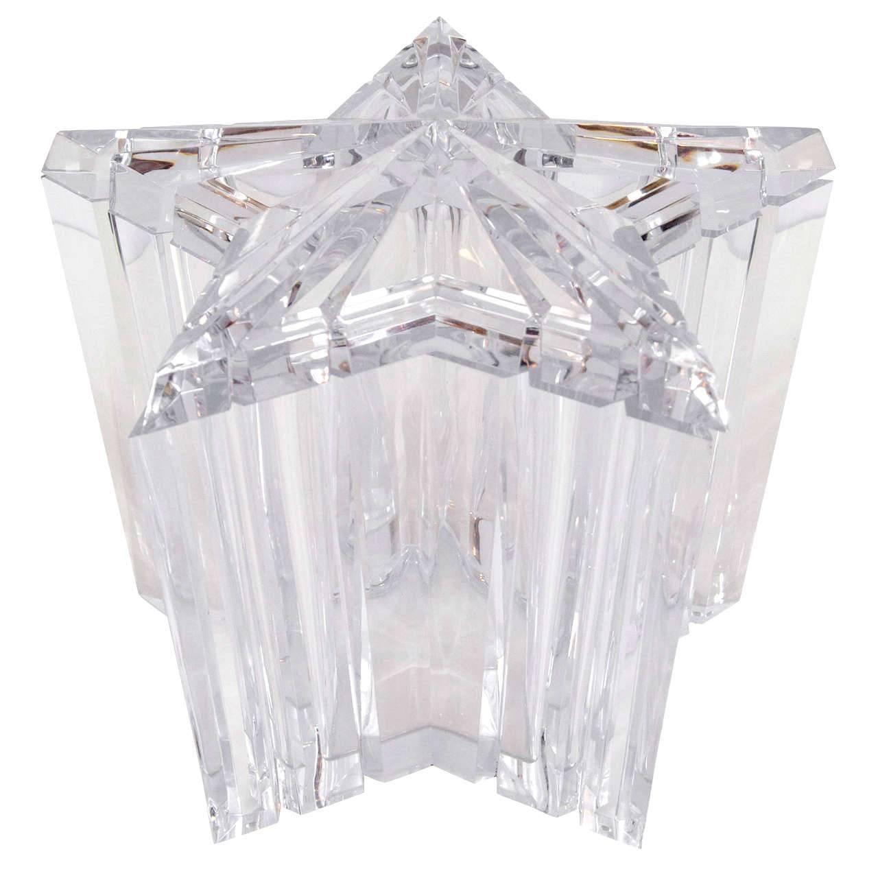 Star Shaped Lucite Ice Bucket at 1stDibs