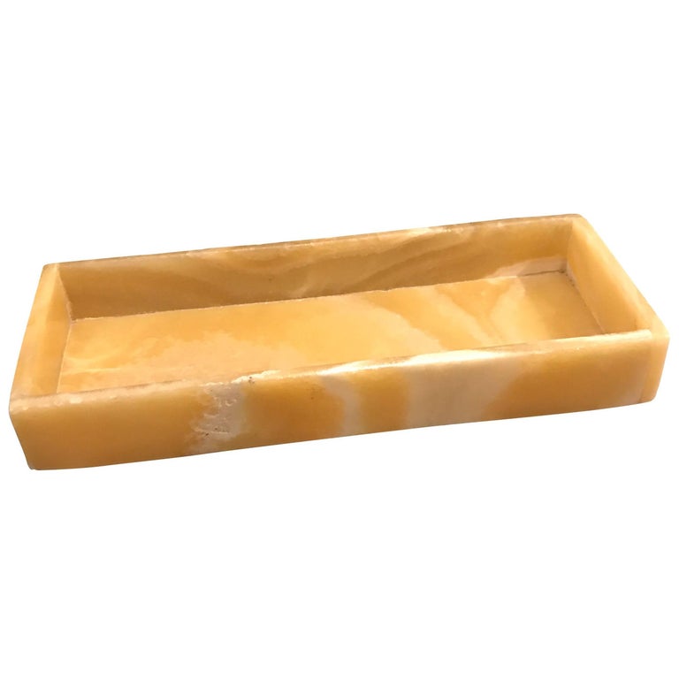 Onyx Small Rectangle Tray, Contemporary, Mexico at 1stdibs