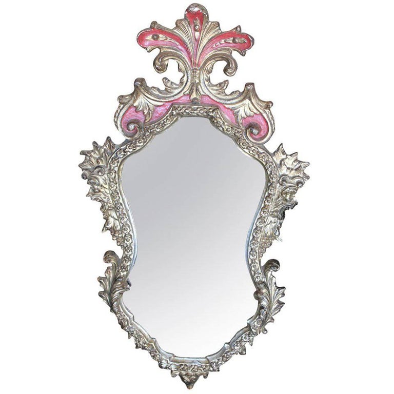 Rococo Style Gilt, Shaped Frame Mirror at 1stDibs