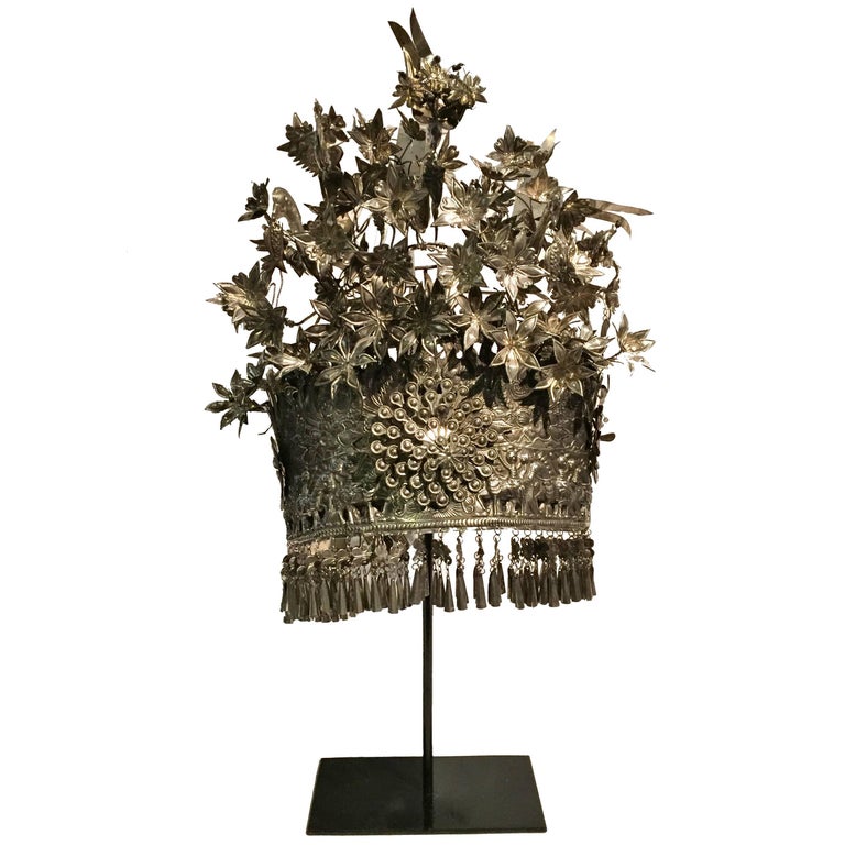 Silver Miao Tribal Crown, Bridal Crown at 1stDibs