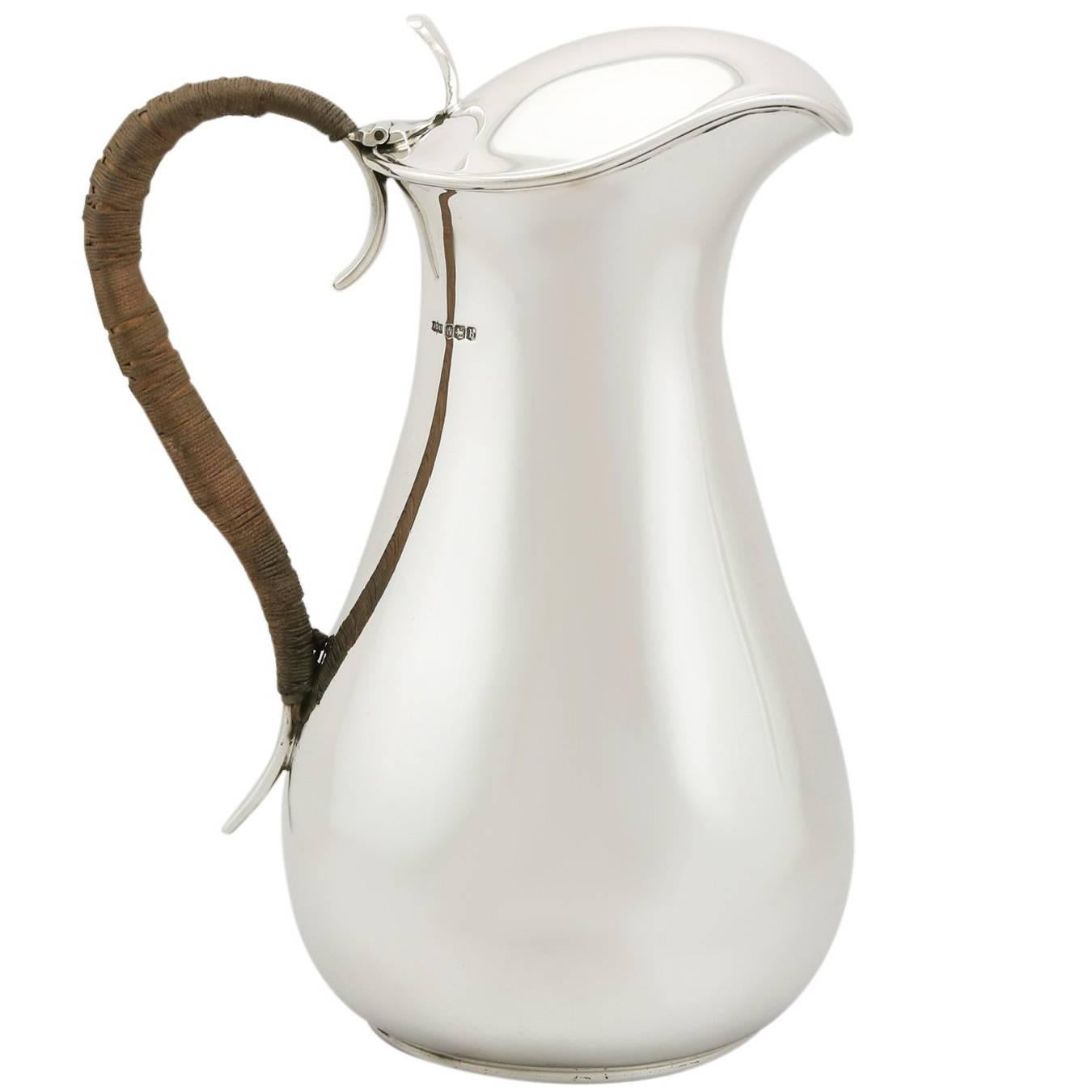 1910s Sterling Silver Water Jug by James Dixon and Sons Ltd at 1stDibs