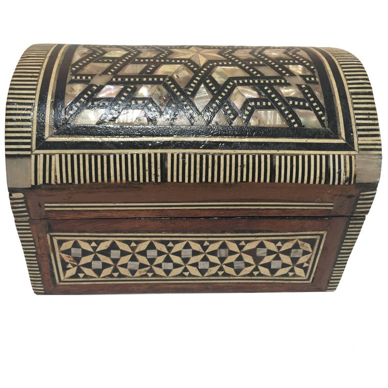 Middle Eastern Syrian Mother-of-Pearl Inlaid Jewelry Box at 1stDibs ...