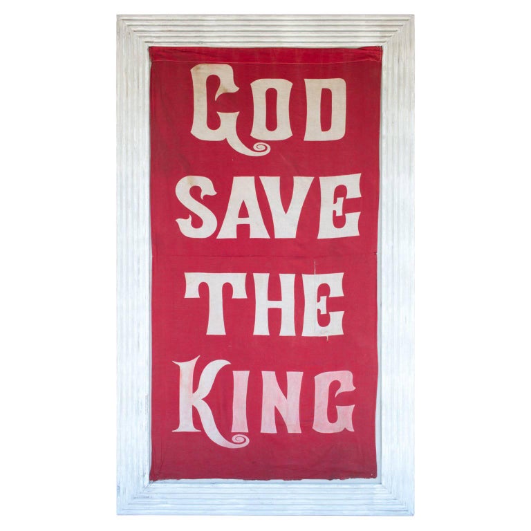 Original King George VI of England's Coronation Flag in Custom Frame at ...