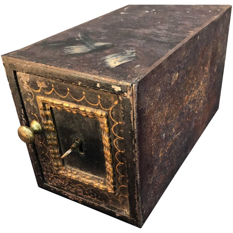19th Century Italian Antique Safe Box at 1stDibs
